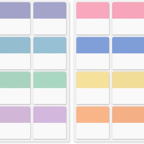 Other | Sticky Index Tabs 24 Pcs Pastel Sticky Tabs For Notebooks Page ...